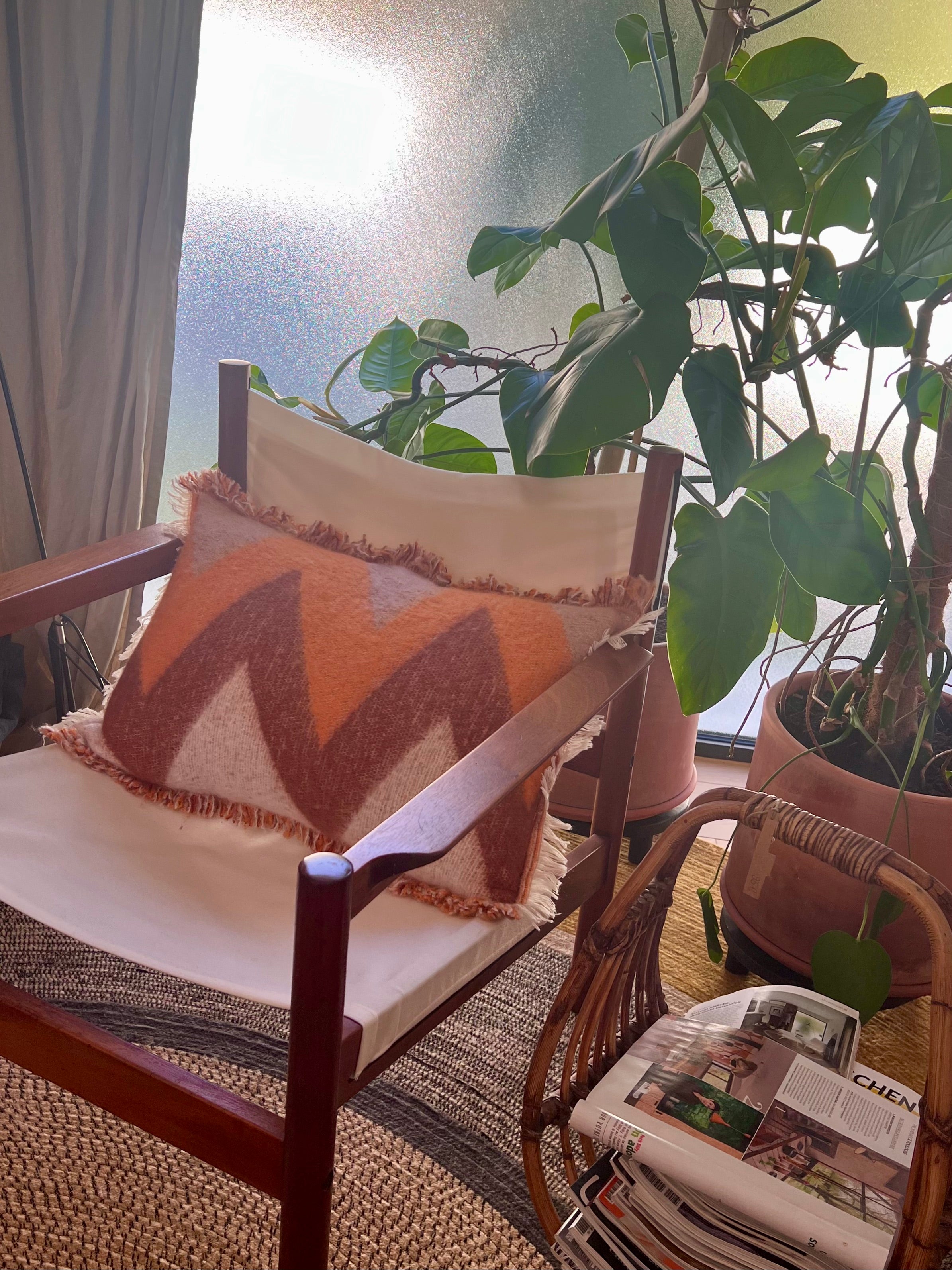 Housse de Coussin Coulis Zig Zag Bed and Philosophy (Garniture incluse – Maison Makeba